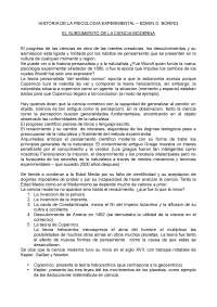 Resumen HISTORIA DE LA PSICOLOGIA EXPERIMENTAL – EDWIN G. BORING - Docsity