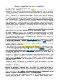 Riassunto "Antropologia della festa" di Laura Bonato Sintesi di ...