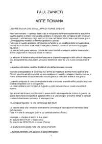 Arte Romana di Paul Zanker - Docsity