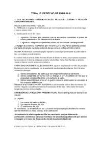 Las relaciones paterno-filiales - Apuntes de Historia del Derecho - Docsity