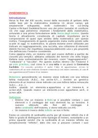 INSIEMISTICA MATEMATICA - Docsity