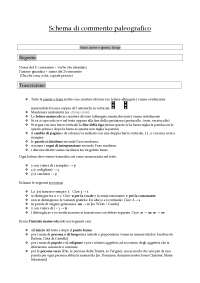 Schema commento paleografico - Docsity