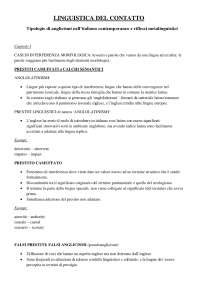 La linguistica del contatto. Tipologie d'anglicismi nell'italiano ...