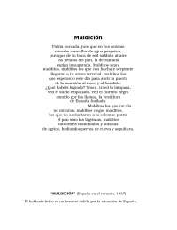 Poesia "maldicion" de Pablo Neruda - Docsity