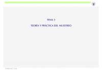 TEMA 3 TEORÍA Y PRÁCTICA DEL MUESTREO 3.1. Conceptos básicos del mu - Ejercicios de Industria y ...