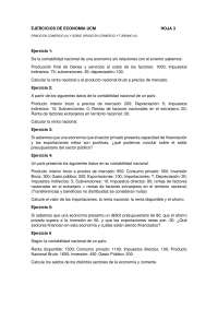 Ejerciocios economia - Ejercicios de Introducción a la Econometría - Docsity