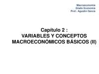 VARIABLES Y CONCEPTOS MACROECONÓMICOS BÁSICO - Ejercicios de Administración de Empresas - Docsity