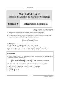 Integracion Compleja - Docsity