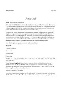 Api Staph microbiologia - Docsity