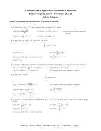 Esercizi integrali ,matematica generale | Esercizi di Matematica Generale | Docsity