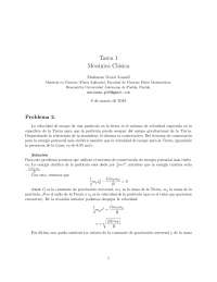 Ejercicios Capítulo 1 Mecánica Clásica Goldstein | Exercises Classical Mechanics - Docsity