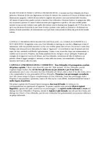 Riassunto breve primo capitolo promessi sposi - Docsity