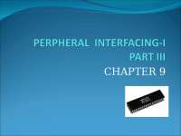 Interfacing of 8086 microprocessor using 8255 PPI | Slides Microprocessor and Interfacing | Docsity