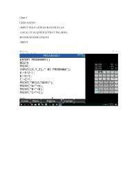 Comando basicos de la hp prime - Docsity