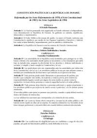 Constitucion de Panama - Docsity