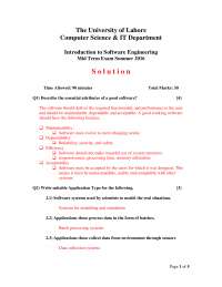 Software engineering paper - Docsity
