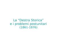 Problemi post unitari - Docsity