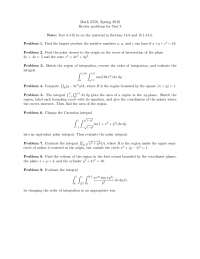 9 Problems of Multivariable Calculus - Review Problems Exam 3 | MATH 2551 - Docsity