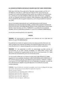 Demanda Procesal - Ejercicios de Derecho Procesal - Docsity