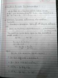 Newton forward difference interpolation - Docsity
