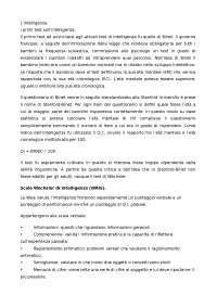 Tipi di intelligenze - Docsity