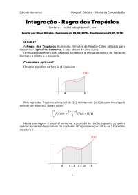 Regra dos trapézios - Usando a regra dos trapézios para o cálculo ...