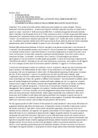 La teorizzazione di Esther Bick - Docsity