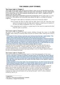 The Green Light symbol in The Great Gatsby - Docsity