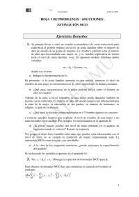 EJERCICIOS DE ECONOMETRÍA TEMA 1 RESUELTOS - Ejercicios de Econometría | Docsity