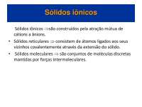 Solidos ionicos como calcular - Docsity