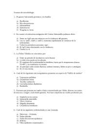 Examen micro - Ejercicios de Microbiología - Docsity