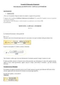 Formule ed esempi di MATEMATICA FINANZIARIA - Docsity