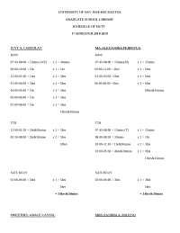 Effective ways on how to plot schedule - Docsity