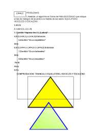 Pseudocodigo para indicar el tipo de triangulo: EQUILATERO, ISOCELES O ESCALENO | Guías ...