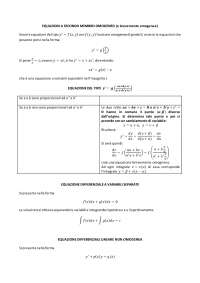 Schema eq differenziali | Slide di Matematica Generale - Docsity