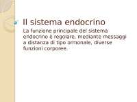 Il sistema endocrino - Docsity