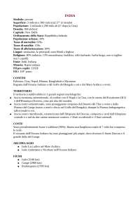 Riassunto India per Istituto tecnico per il turismo - Docsity