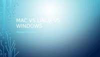 MAC vs LINUX vs WINDOWS - Docsity