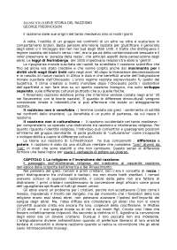 Breve storia del razzismo - Docsity