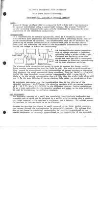 Solid state physics experiment - Docsity