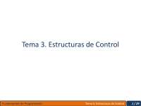 Tema 3. Estructuras de Control Objetivos - Ejercicios de Ingeniería ...