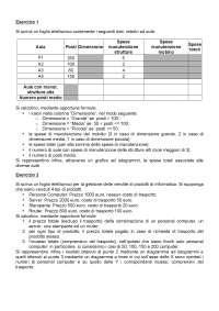 Esercizi di informatica - Docsity