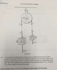 Rotational dynamics of pulleys systems - Docsity