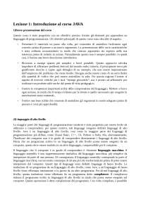 Introduzione a Java-Funzionamento della Java Virtual Machine (JVM) - Docsity