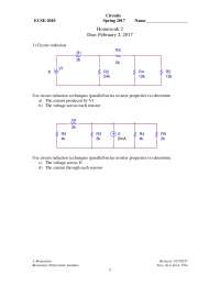 Circuits Homework #2 Solutions - Docsity