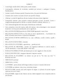Appunti sul lessico italiano - Linguistica italiana - Docsity