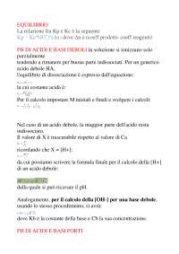 Chimica ph acidi e basi - Docsity