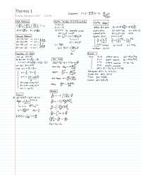 Thermodynamics 1 Cheat Sheet - Docsity