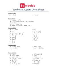 Cheat sheet matematica document - Docsity