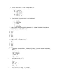 Biochemistry Multiple Choice questions - Docsity